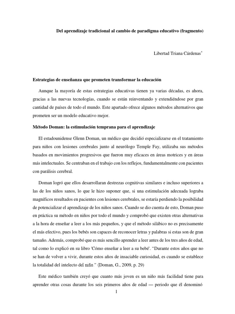 Anexo 3 M1 Del Aprendizaje Tradicional Al Cambio de Paradigma Educativo ...