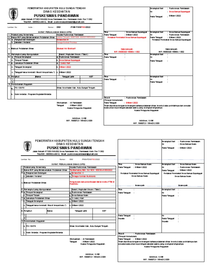 SPPD Maret 2022 | PDF