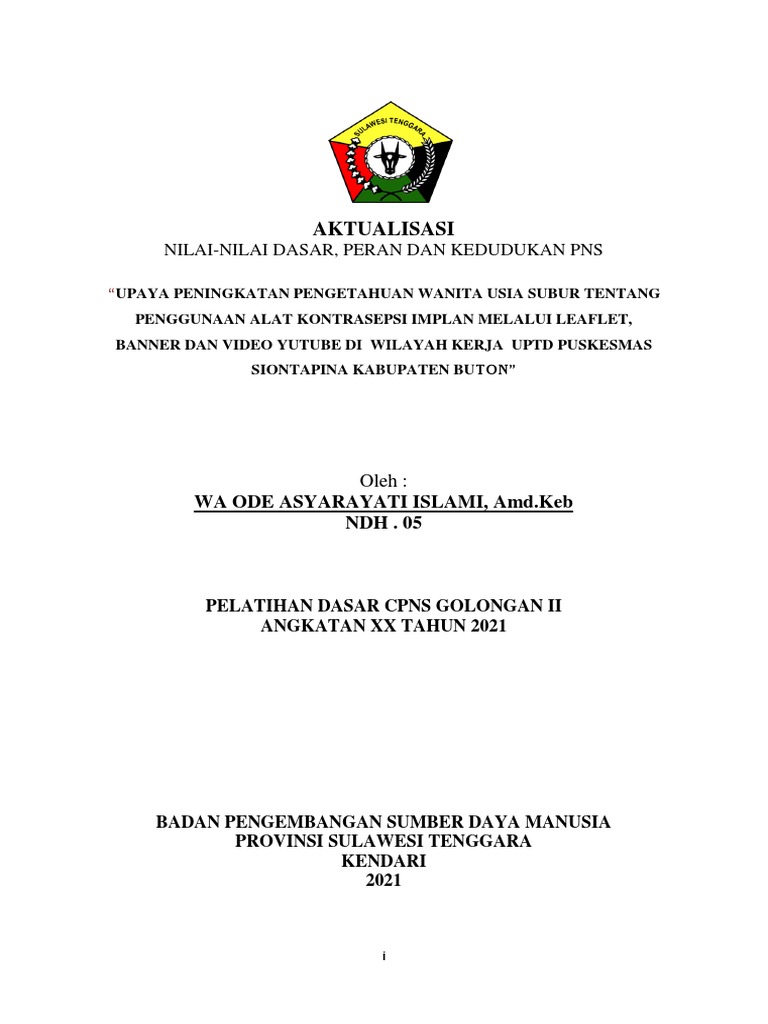 Contoh KB Implan | PDF