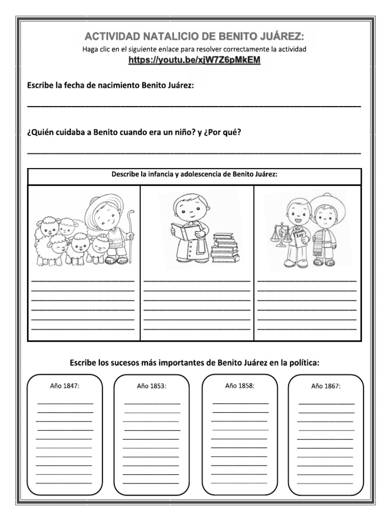 Actividad de Benito Juarez | PDF