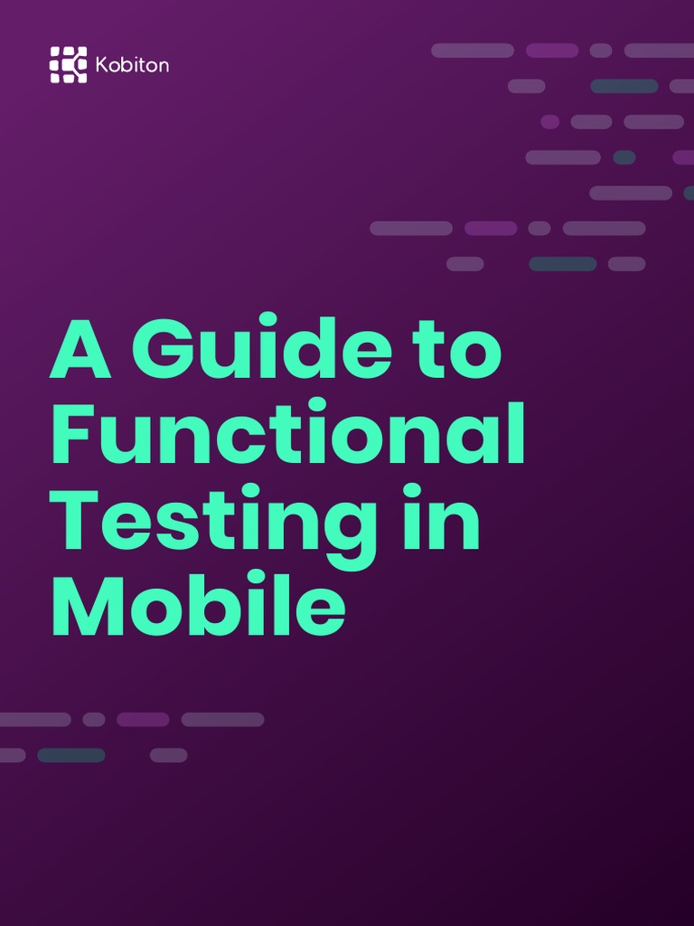 Functional Testing E-Guide | PDF | Software Testing | Mobile App