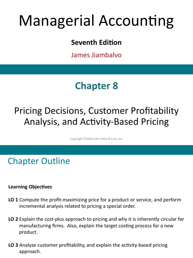 PerMan Ch08 Pricing Decisions | PDF | Profit (Economics) | Pricing