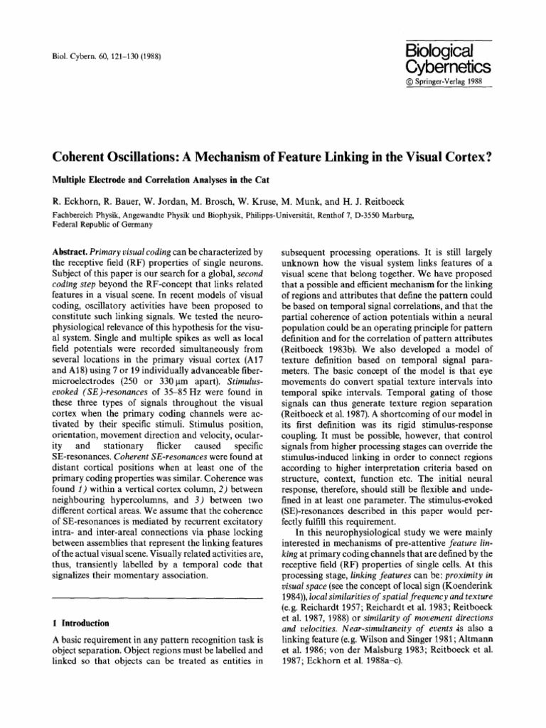 Coherent Oscillations | PDF | Neural Oscillation | Spectral Density