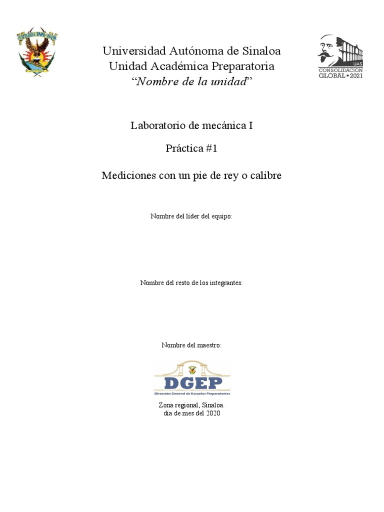 4.1. Mediciones Con Un Pie de Rey o Calibre | PDF | Science | Metrología
