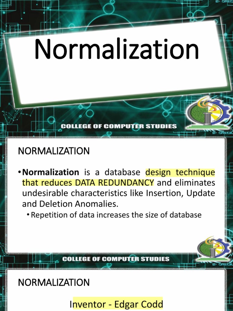 Module 6 - Normalization-1 | PDF | Information Technology | Databases
