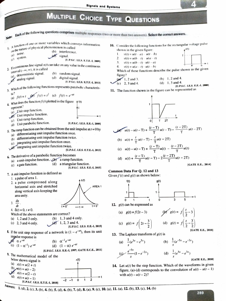 Signal and System J B Gupta Question | PDF