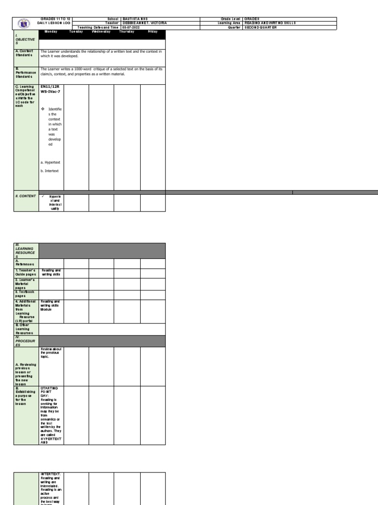 RWSDLL (Hypertext and Intertuality) | PDF | Intertextuality | Learning