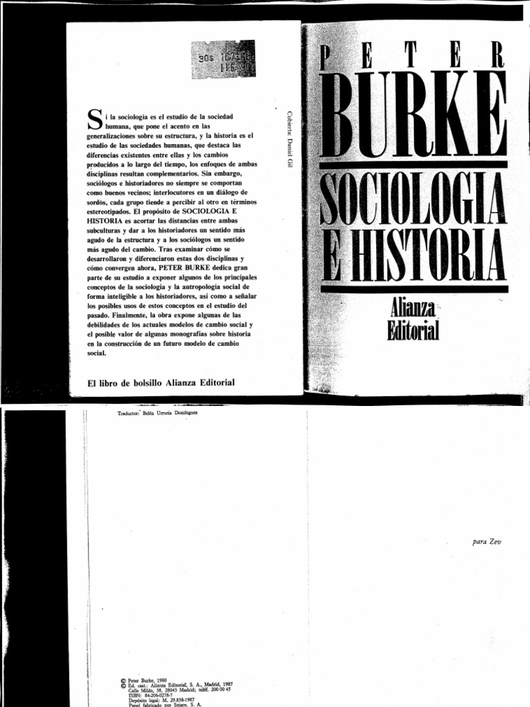 Peter Burke Sociologia e Histo | PDF