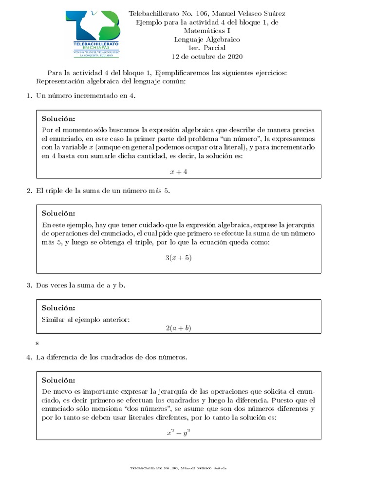 Mate 1 Ejemplo 1-4 | PDF | División (Matemáticas) | Álgebra abstracta