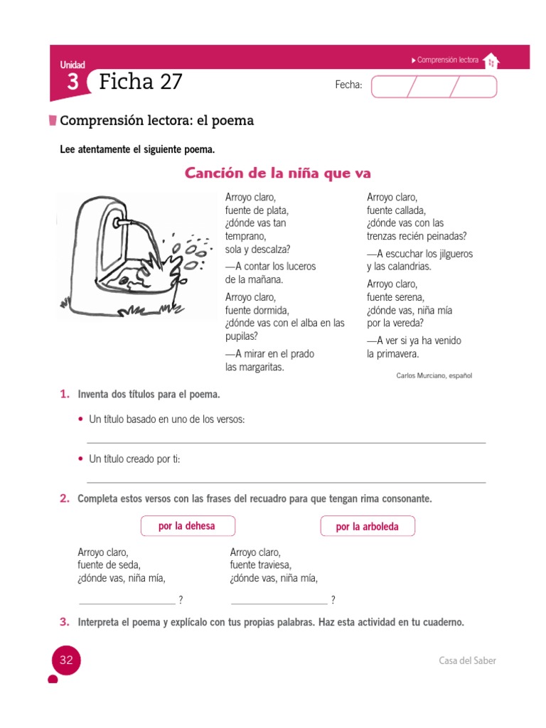 Poemas-Hoja de Trabajo 2 | PDF | Adjetivo | Lingüística