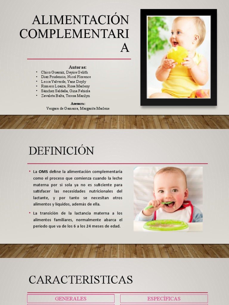 Alimentación Complementaria | PDF | Amamantamiento | Alimentos