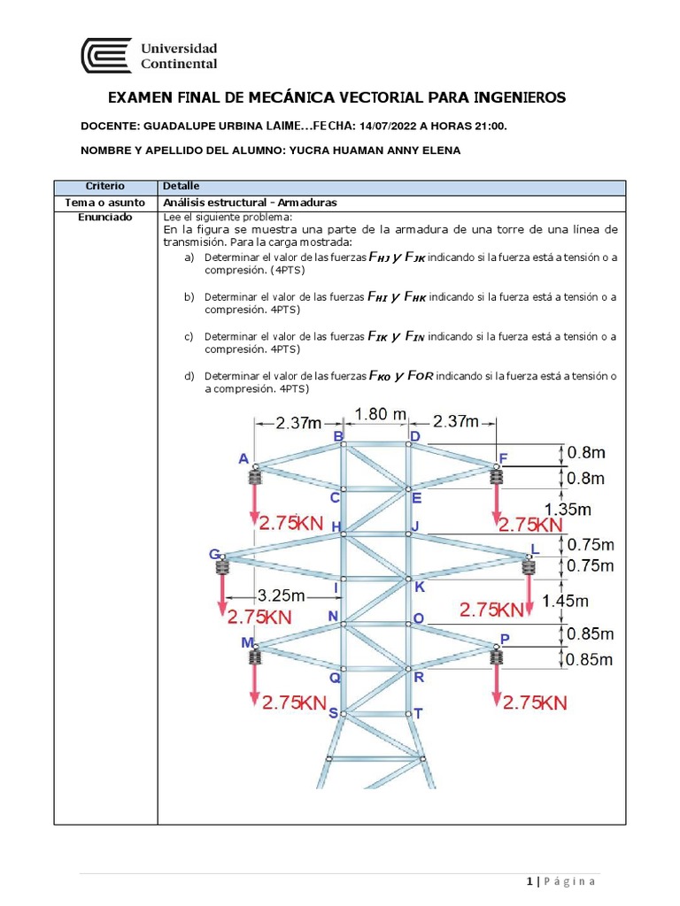 Examen Final Mvpi | PDF | Vector Euclidiano | Fuerza
