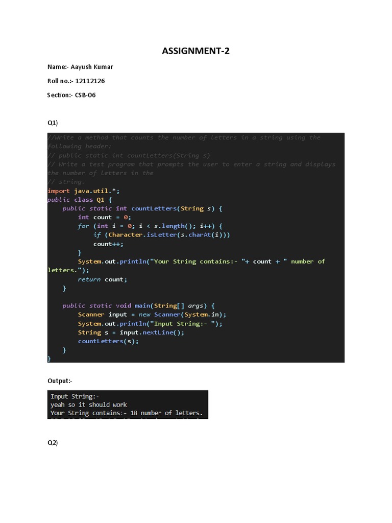 Assignment 3 | PDF | String (Computer Science) | Password