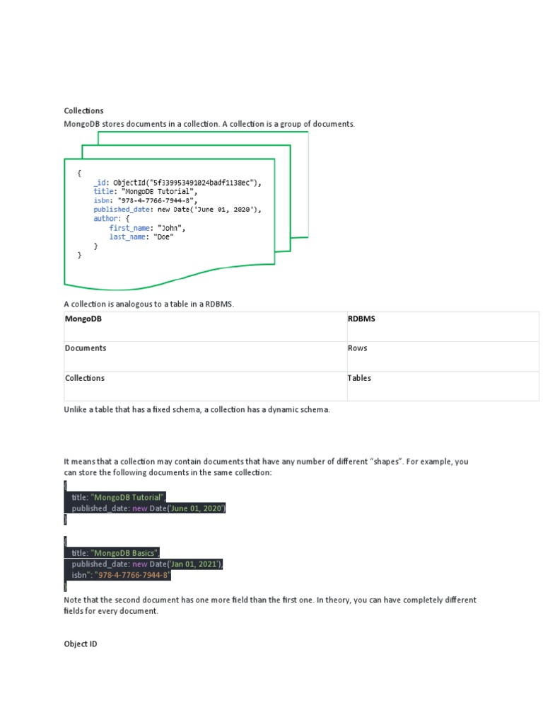 Mongo DB | PDF | Mongo Db | No Sql