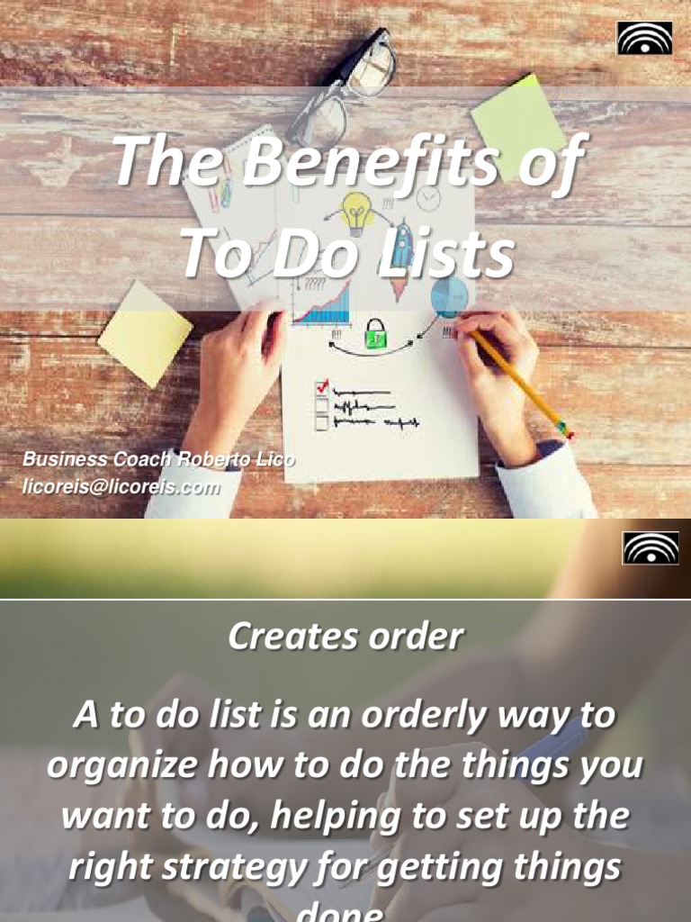 The Benefits of To Do Lists | PDF