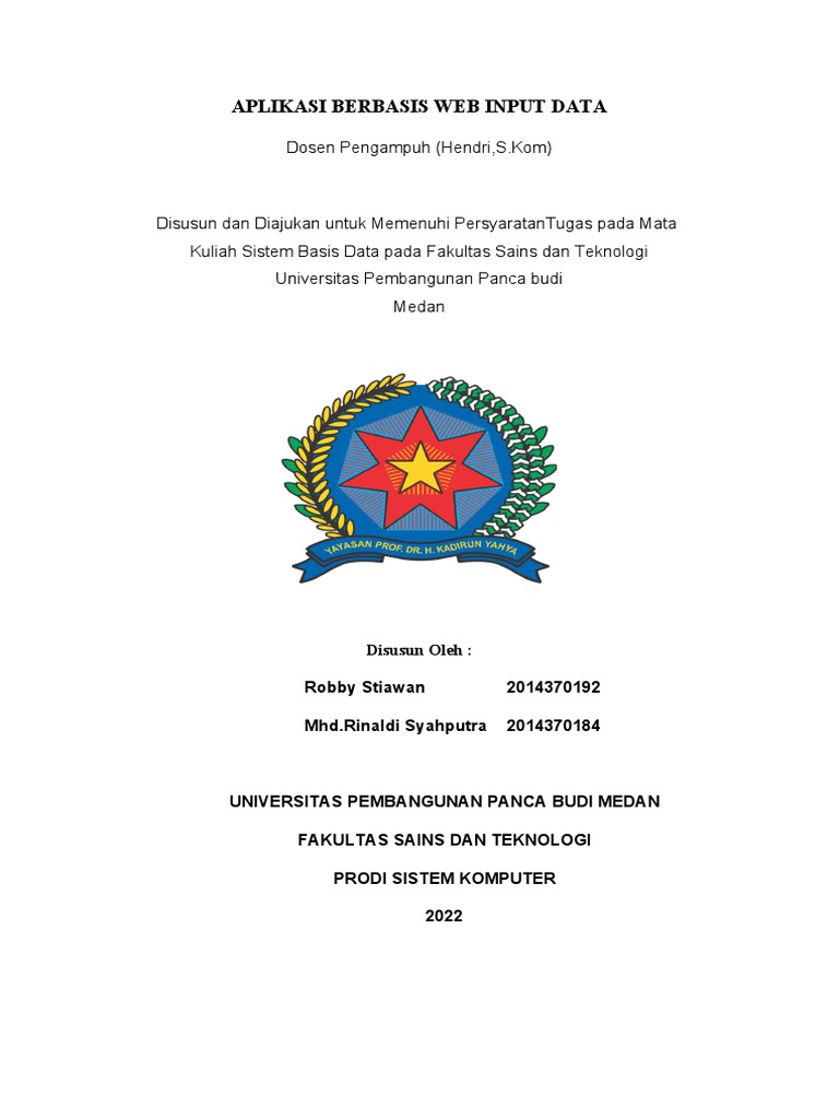 Aplikasi Web Basis Data Mahasiswa | PDF | Karier & Perkembangan | Komputer