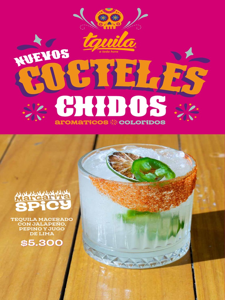 Carta de tragos y bebidas de tequila | PDF | Bebidas alcohólicas | Bebida