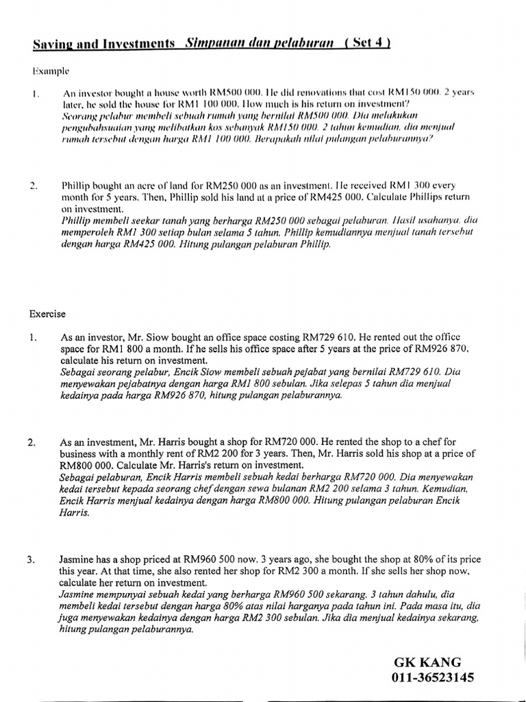 Week 9 F3 Maths Chapter 3 | PDF