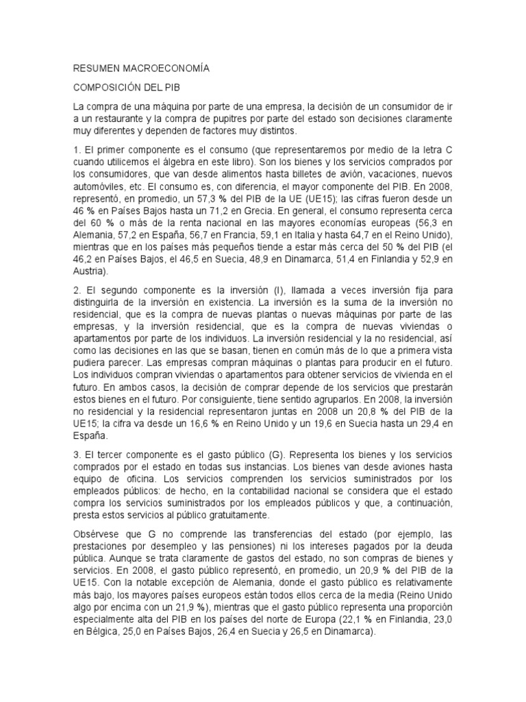 Resumen Macro | PDF | Oferta y demanda | Ahorro Resumen Macro | PDF | Oferta y demanda | Ahorro