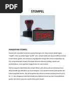 Fungsi dan Jenis Stempel Lengkap | PDF