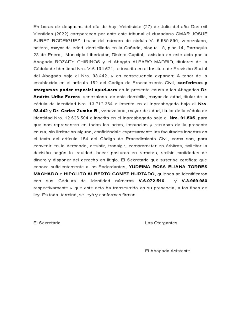 Poder Apud Acta | PDF