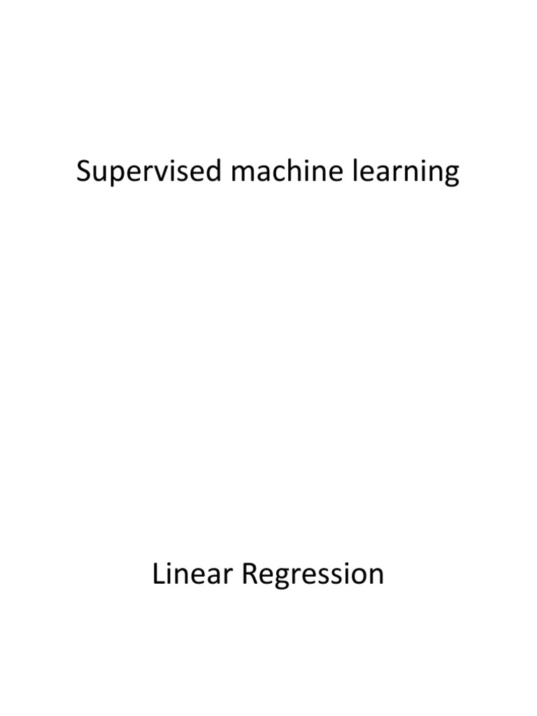 Linear Regression | PDF | Regression Analysis | Machine Learning