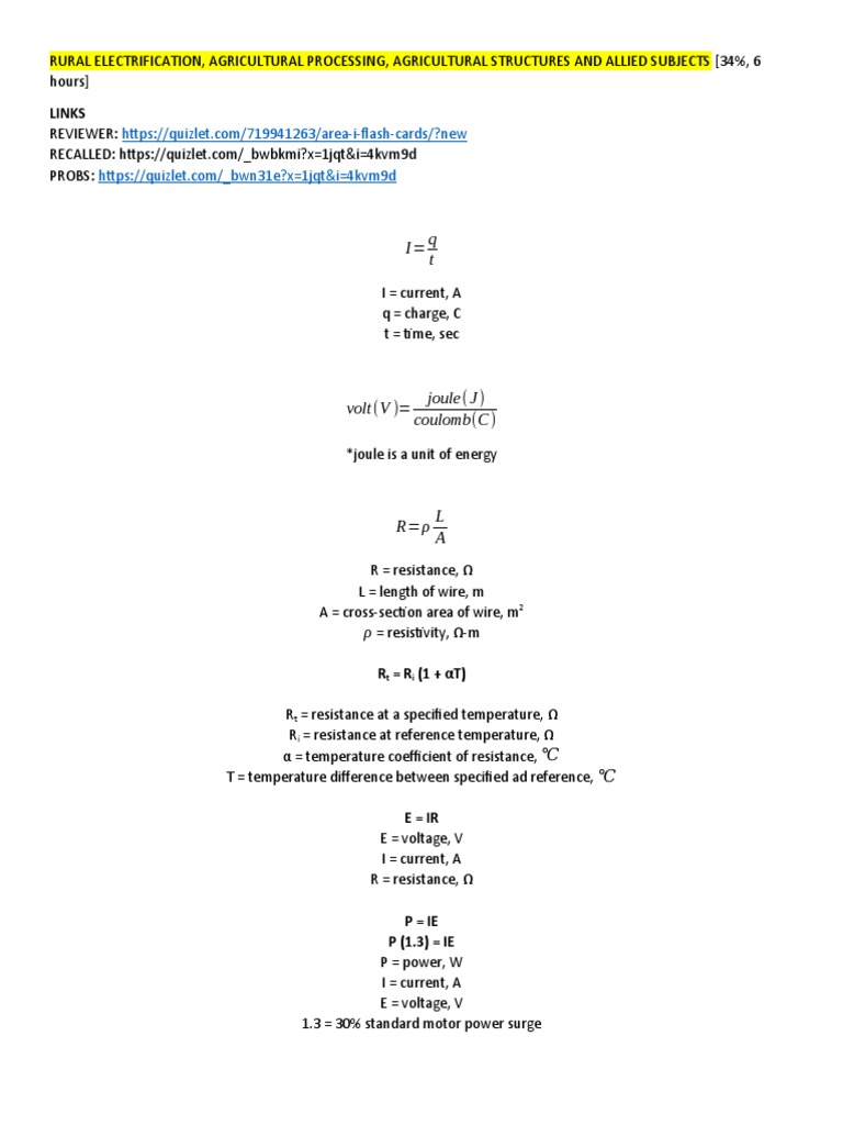 Area 1 Prob | PDF | Voltage | Inductor