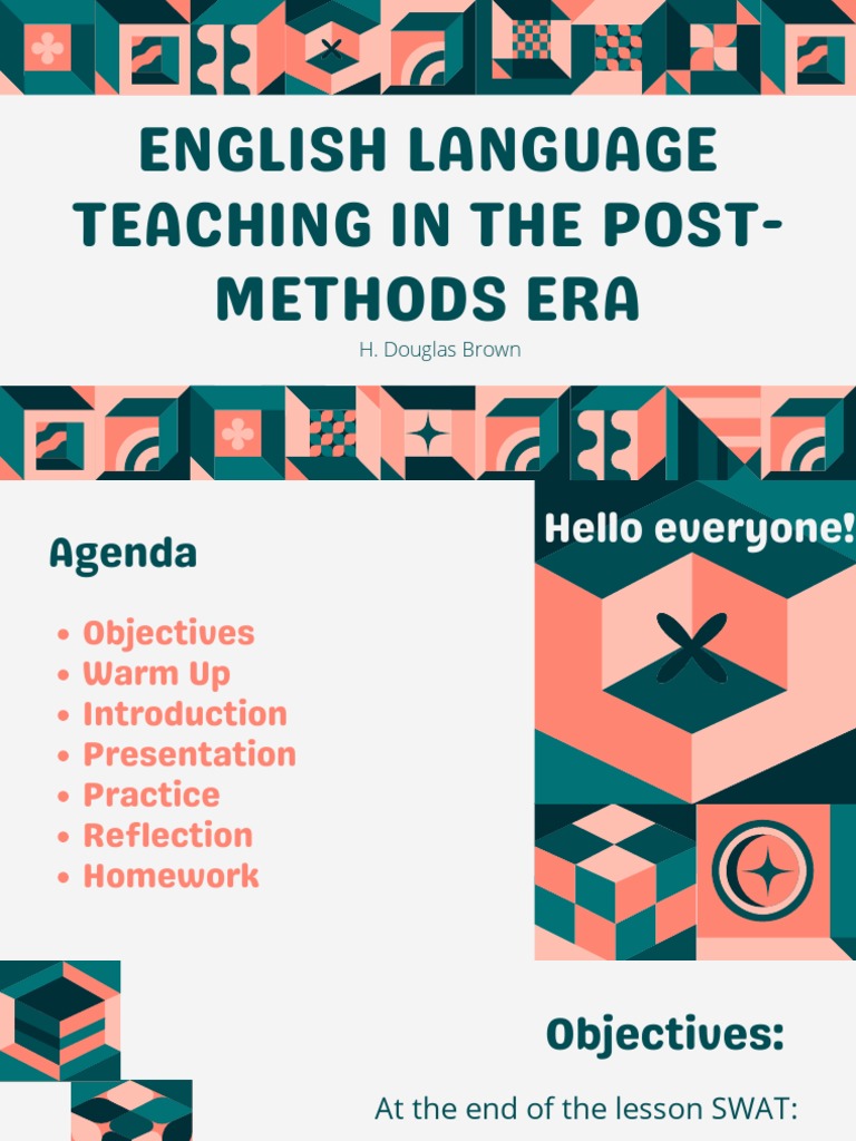 Elt In The Post Method Era Pdf Pedagogy Teachers