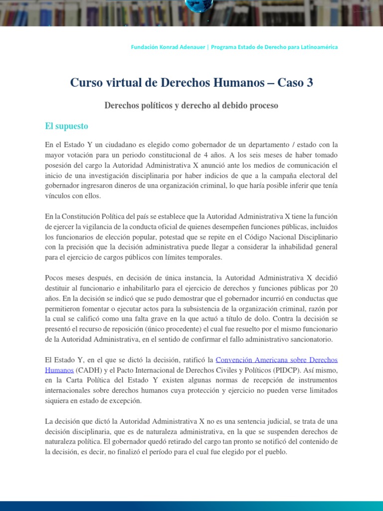Caso Practico de Derechos Humanos | PDF | Caso de ley | Justicia