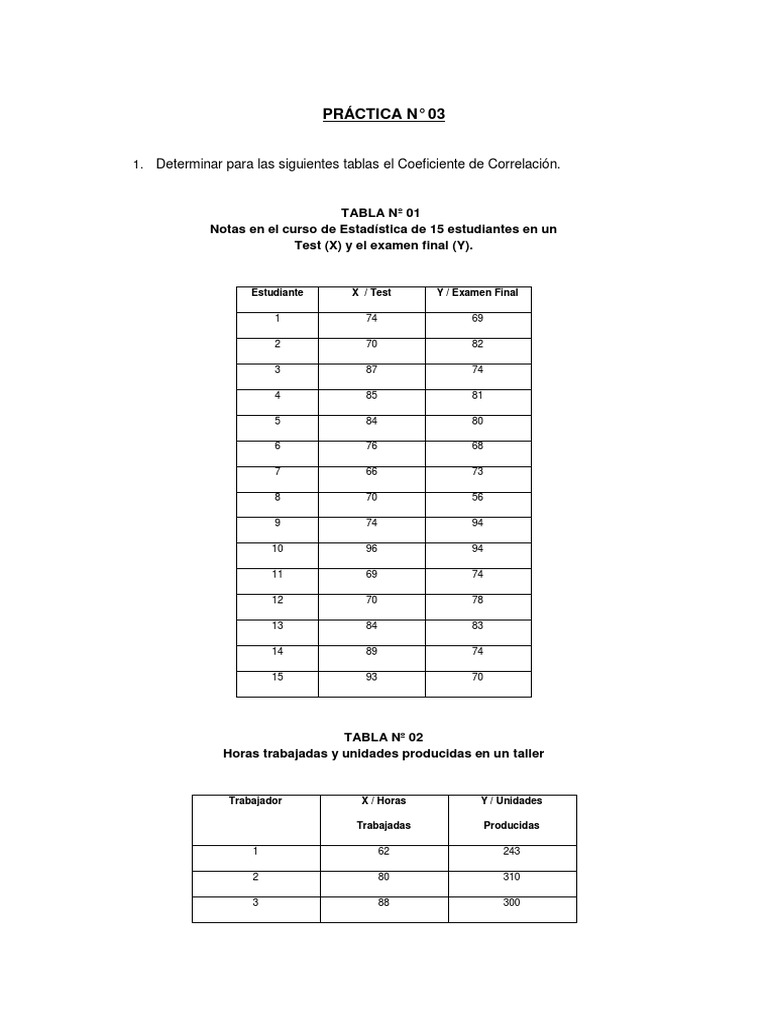 Practica Dirigida 03 | PDF