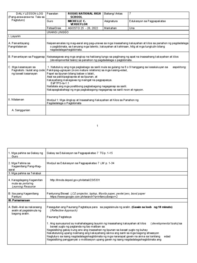 EsP DLL 7 Mod 1 | PDF