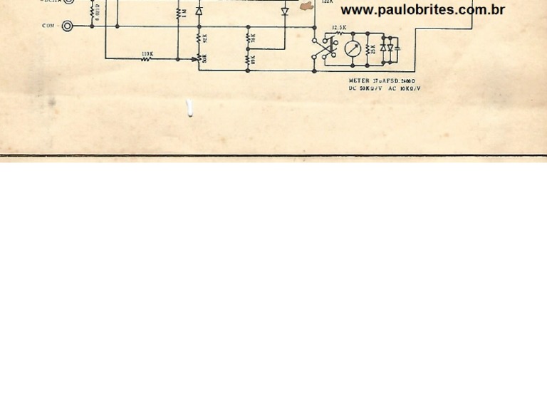 Esquema Multímetro Shimizu SH-105 | PDF