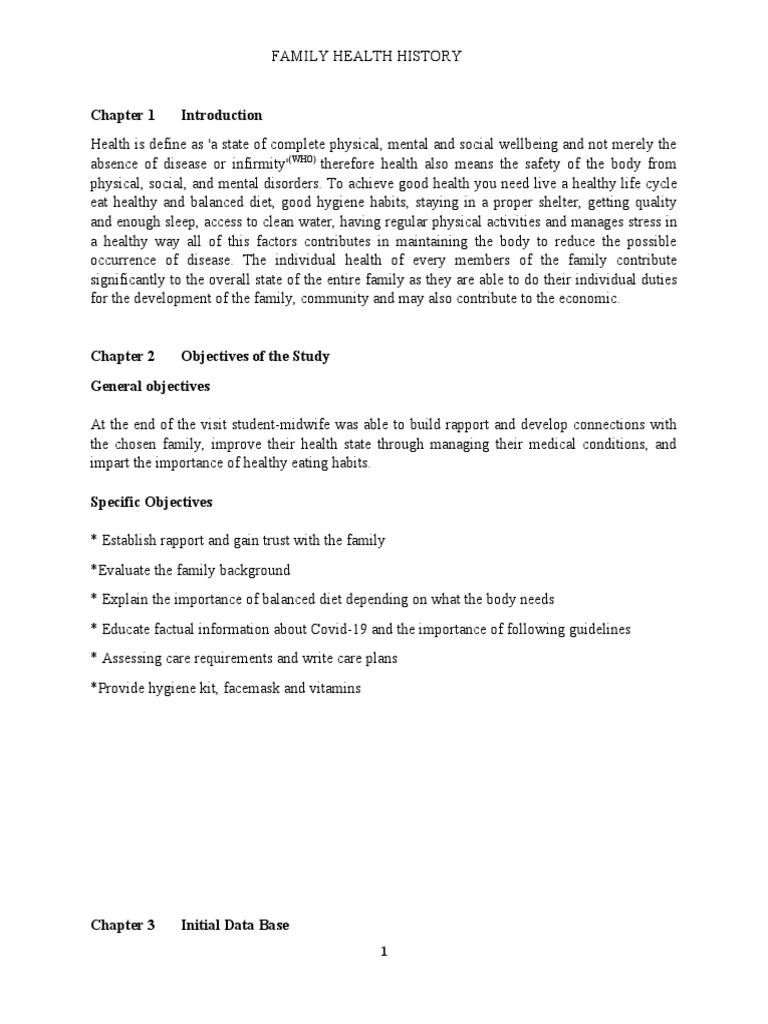 Family Case Study Format 3 | PDF | Hypertension | Public Health