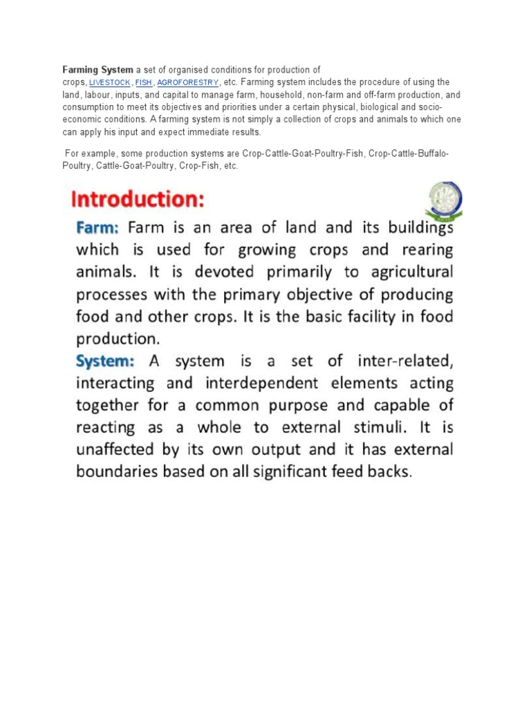 Farming System Chapter 8 | PDF | Technology & Engineering