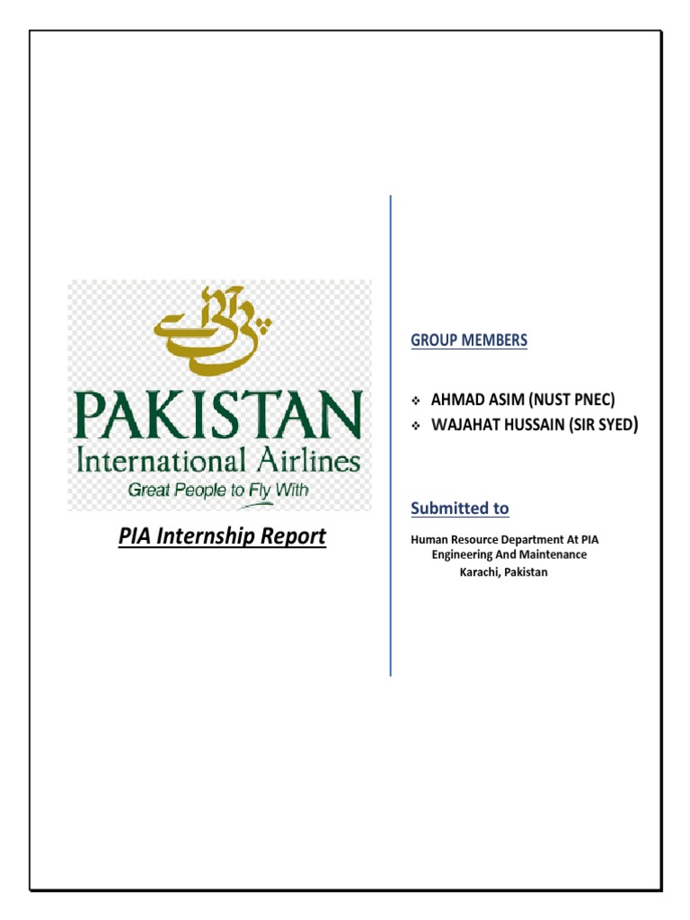 Pia Internship Report | Download Free PDF | Wright Brothers | Flight ...