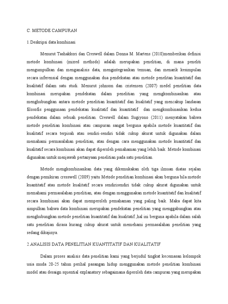 Mix Metod C.metode Campuran | PDF