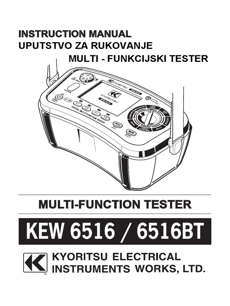 Kew 6516 Uputstvo Za Upotrebu | PDF