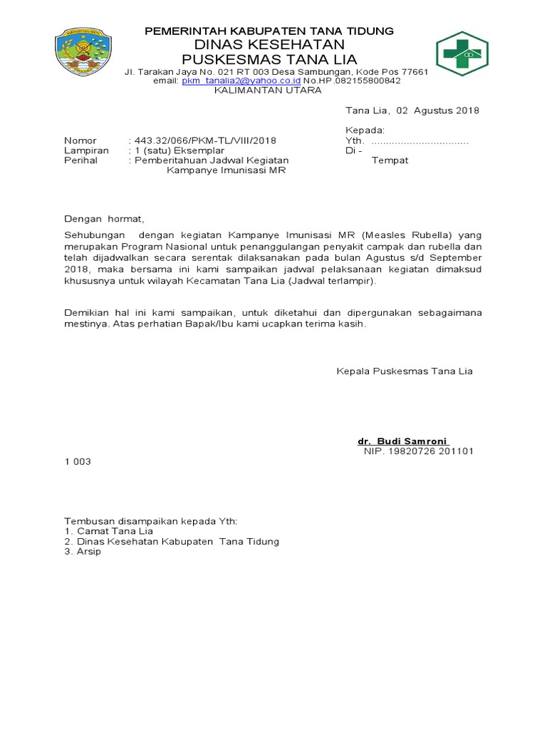 Surat Vaksin Covid - 2 | PDF
