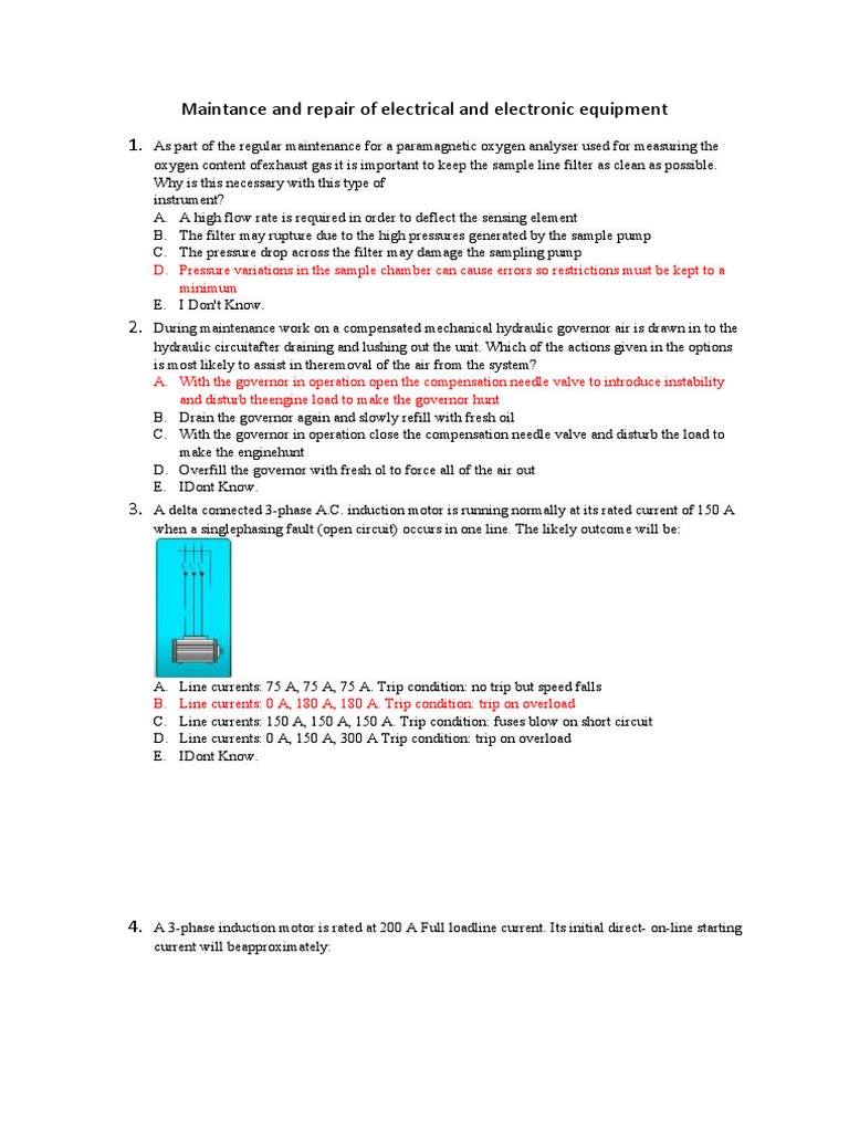 8 Maintance and Repair of Electrical and Electronic Equipment | PDF ...
