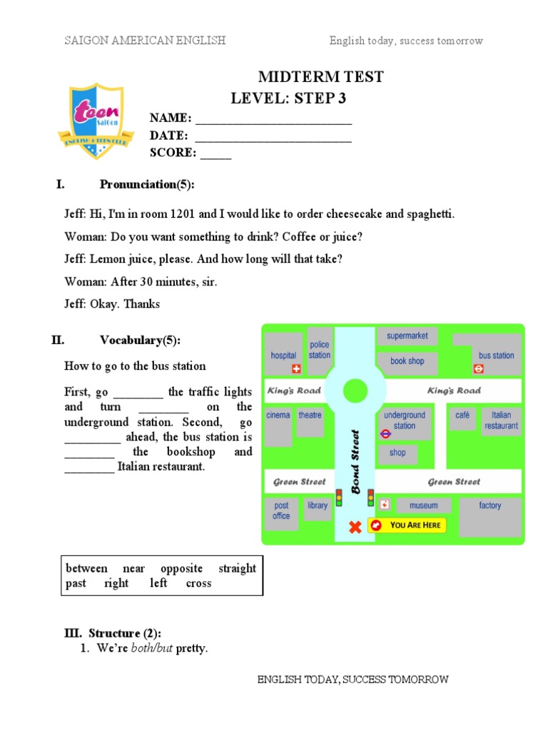 MIDTERM TEST Step 3 | PDF | Language Arts & Discipline | Self-Improvement