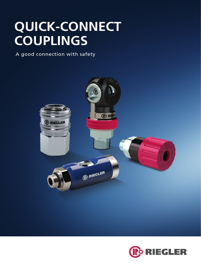 Couplings | PDF | Valve | Pneumatics