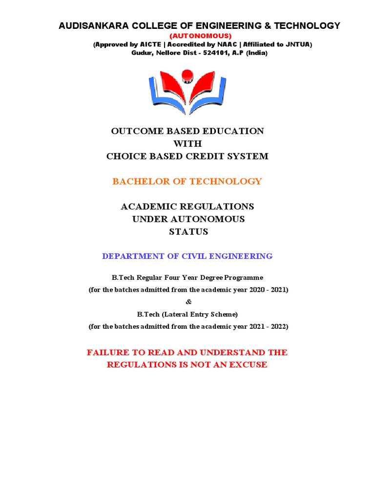 R20 CIVIL Syllabus Updated 10-12-2021 | PDF | Course Credit | Curriculum