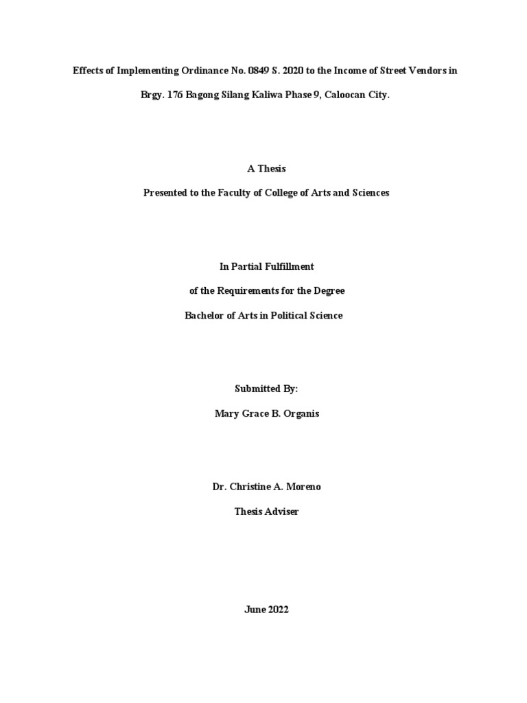 Grasya Thesis Final 1 | PDF | Survey Methodology | Sampling (Statistics)
