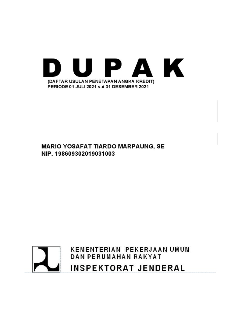 Dupak Mario Yosafat Tiardo Marpaung Sem 2 2021 | PDF