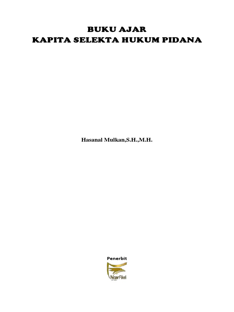 Lengkap Buku Kapita Selekta | PDF
