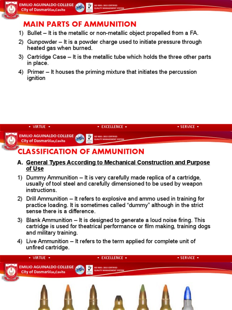 Ammunition and Bullet | PDF | Caliber | Cartridge (Firearms)