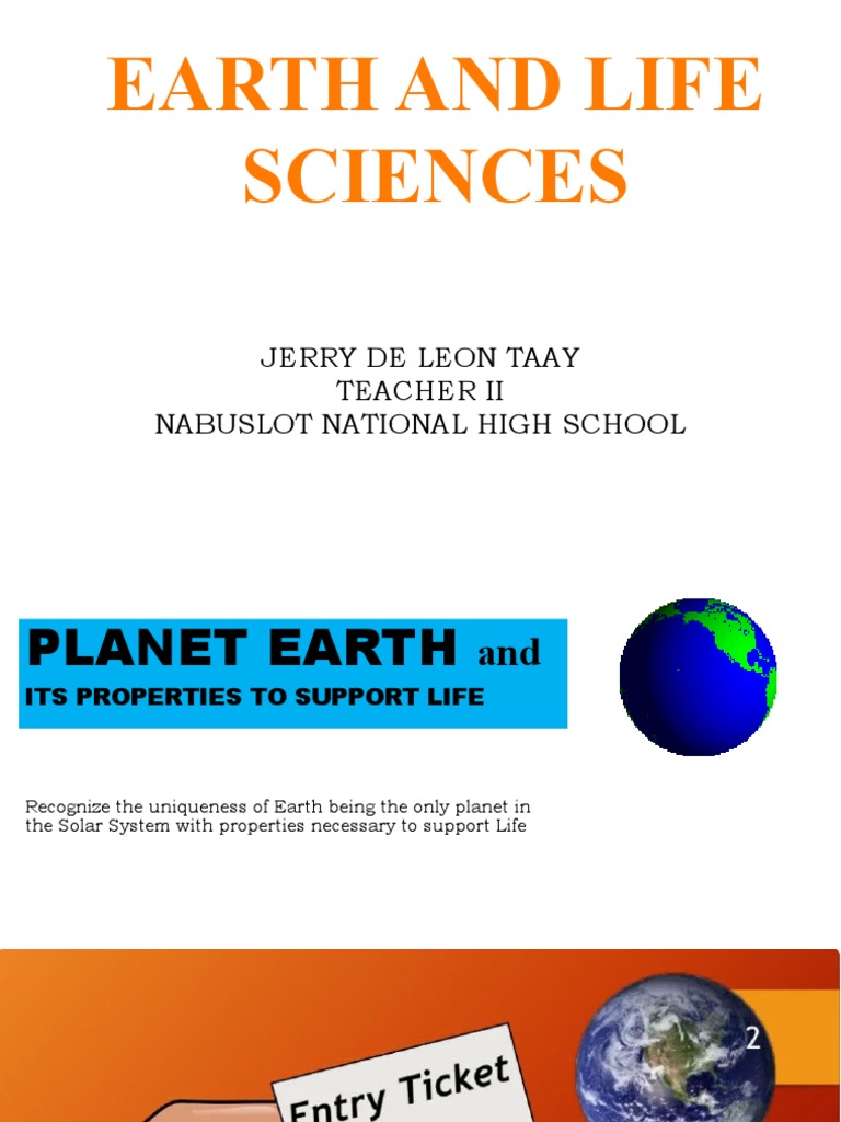 Uniqueness of Earth for Life Support | PDF | Atmosphere | Earth