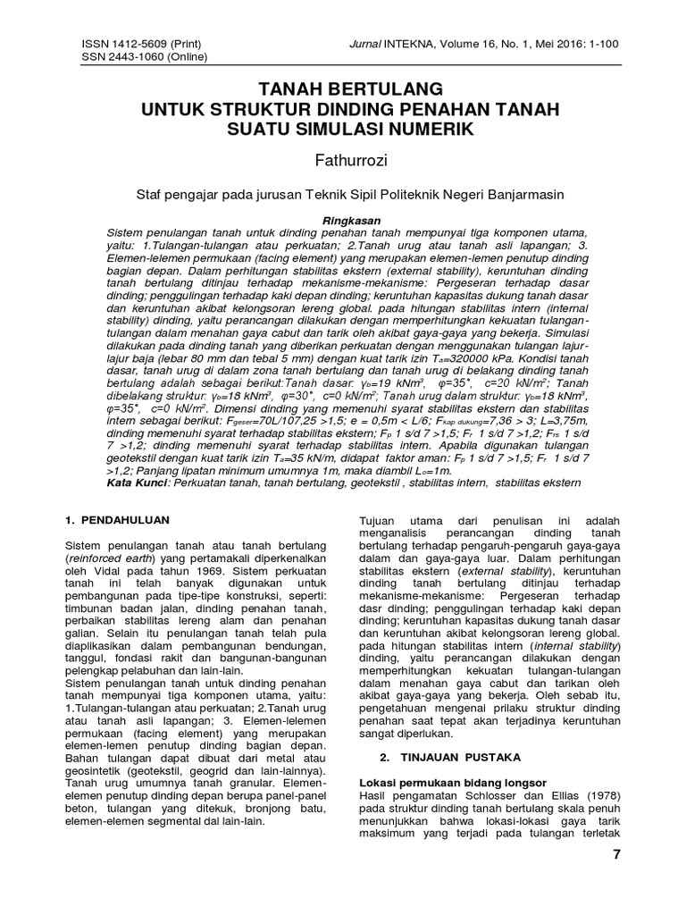 Tanah Bertulang | PDF