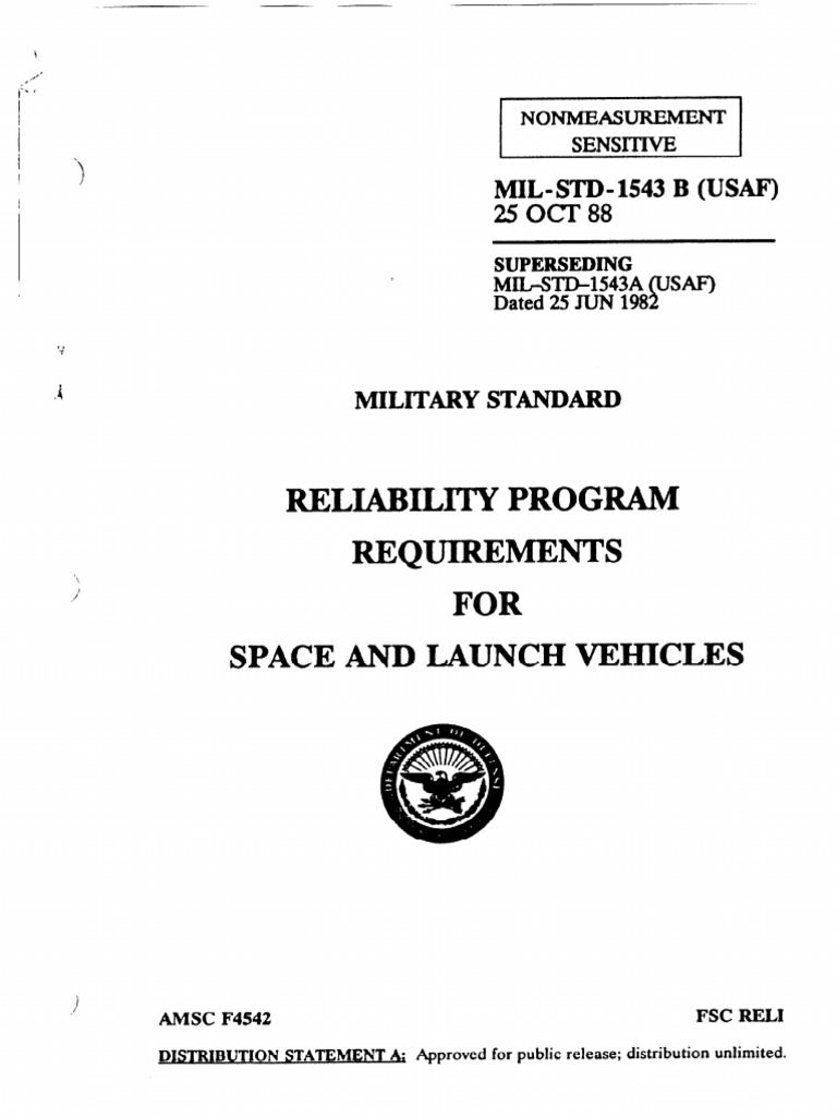 Mil STD 1543 | Download Free PDF | Reliability Engineering | Systems ...