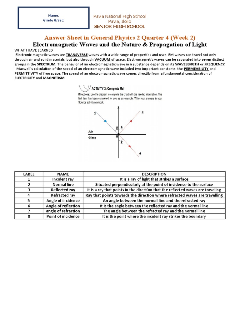 4th Quarter Week 2 | PDF